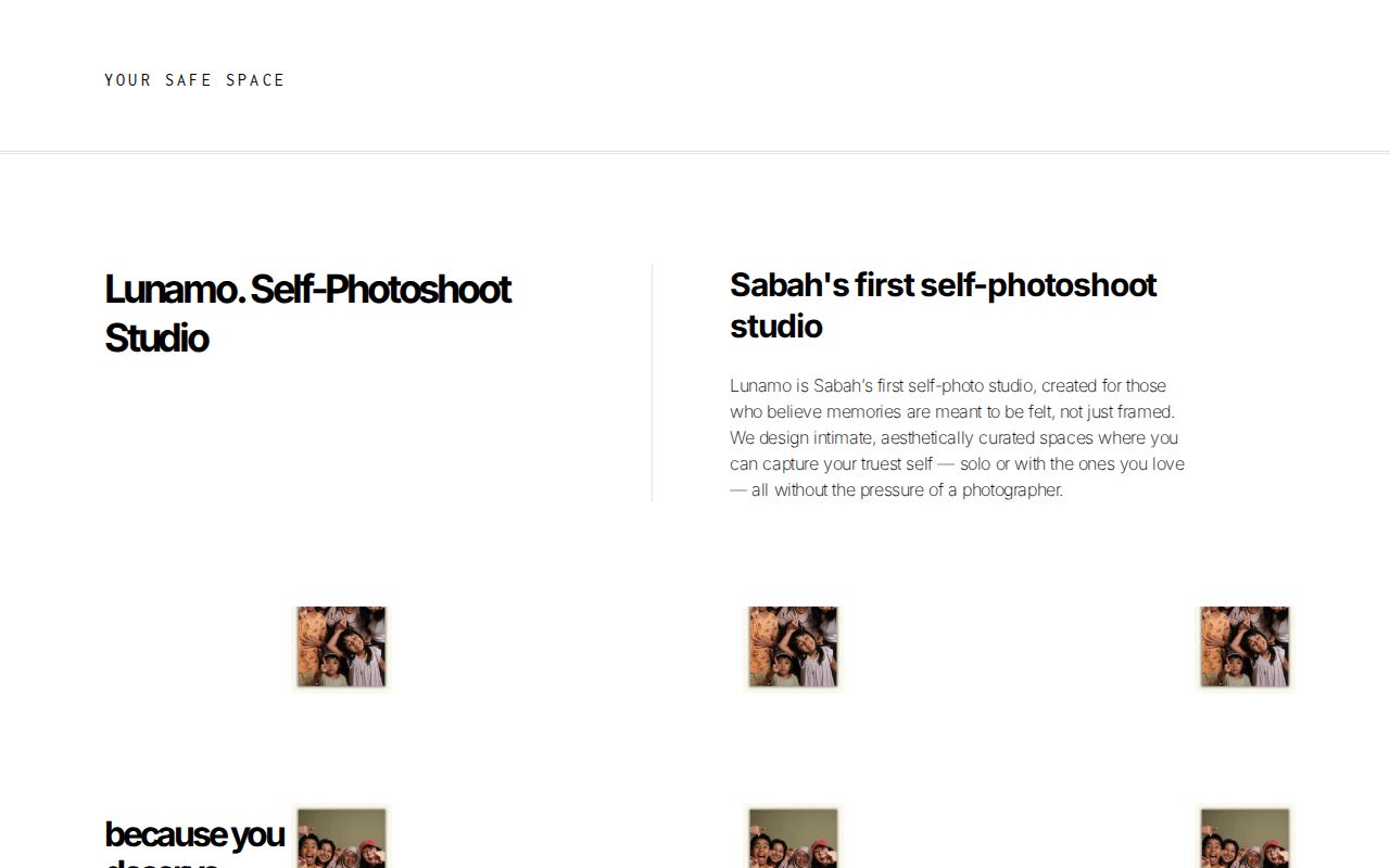 Lunamo. Self-Photoshoot Studio